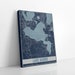 Lake Harris Florida Map Print | Lake Harris Magnetic Poster Frame ...