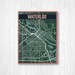 Waterloo New York Street Map | Hanging Canvas Map of Waterloo NY ...