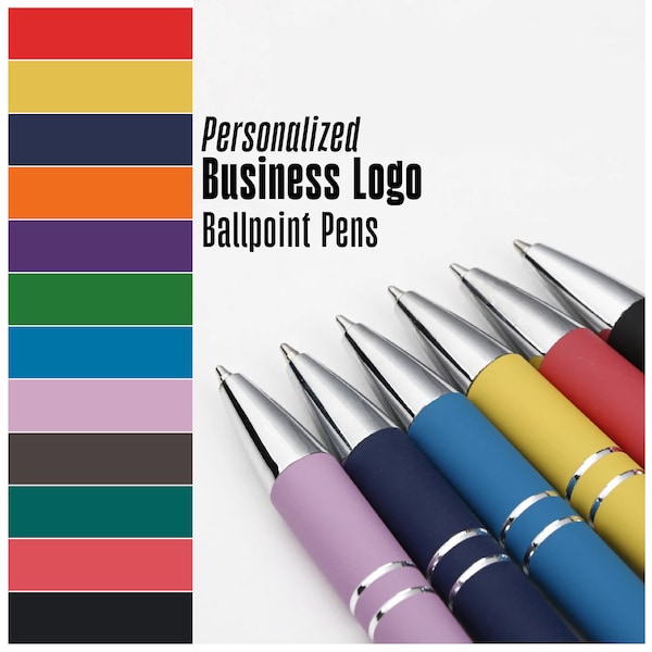 Custom Logo Pen Blue - Etsy