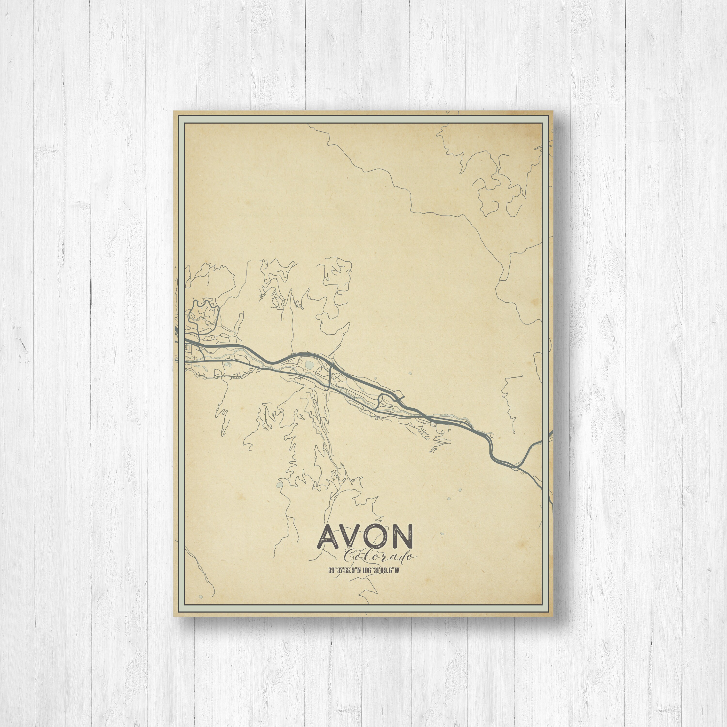 Avon Colorado Map