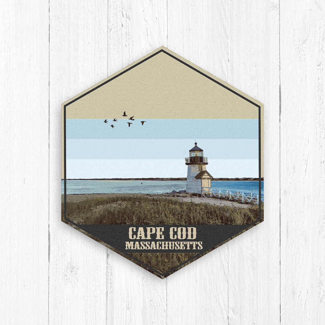 Cape Cod Massachusetts Hexagon Canvas Print, Cape Cod Hexagon Print ...
