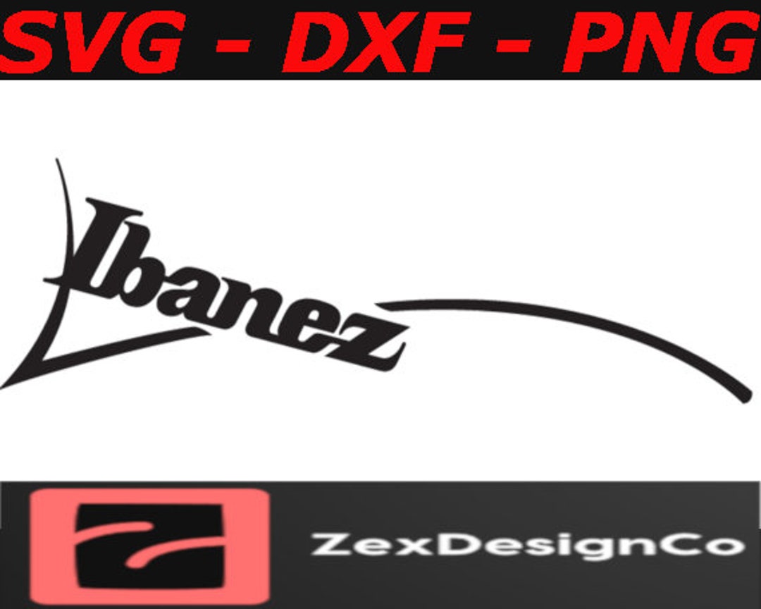 Ibanez Headstock Replacement Logo SVG - DIGITAL FILE, Comes in a Rar ...