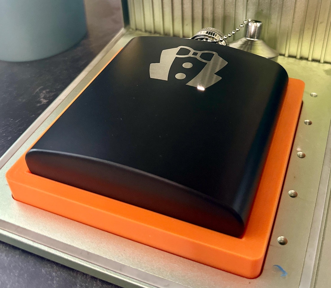 3D Printed Flask Jig for Xtool F1 F2 Engraving, Precision Alignment ...