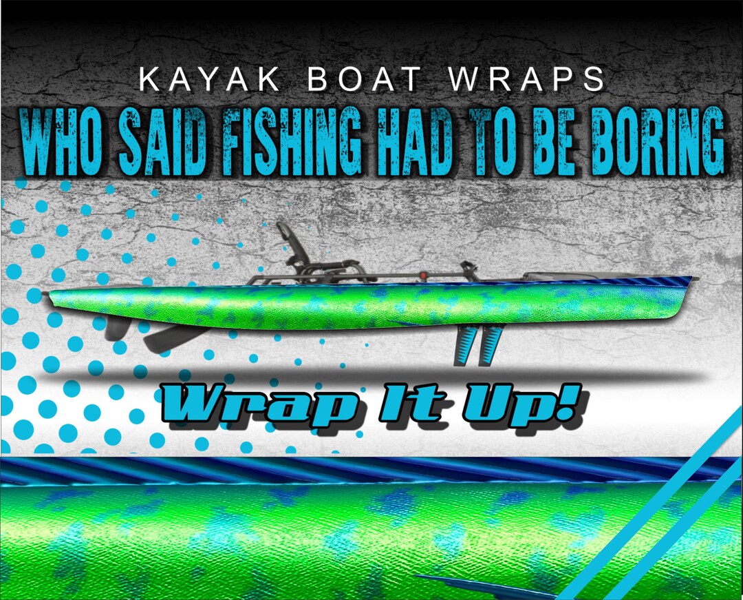 Mahi Mahi Skin Kayak Vinyl Wrap Kit Graphic Decal/sticker 12ft and 14ft ...