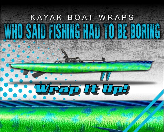 Mahi Mahi Skin Kayak Vinyl Wrap Kit Graphic Decal/sticker 12ft | Etsy