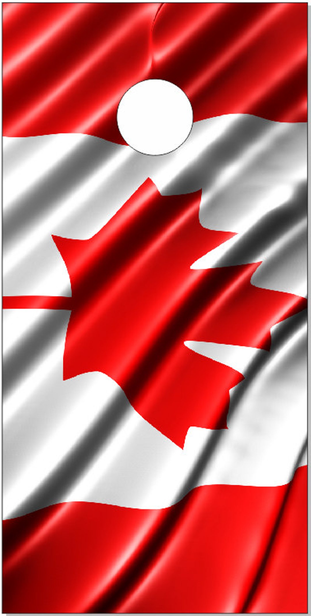 Canadian Flag Wavy Cornhole Wrap Bag Toss Decal Skin Sticker Wraps ...
