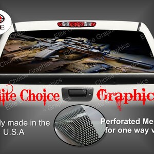 Gun Rear Window Graphic Tint Decal Sticker Truck SUV Van Car - Etsy