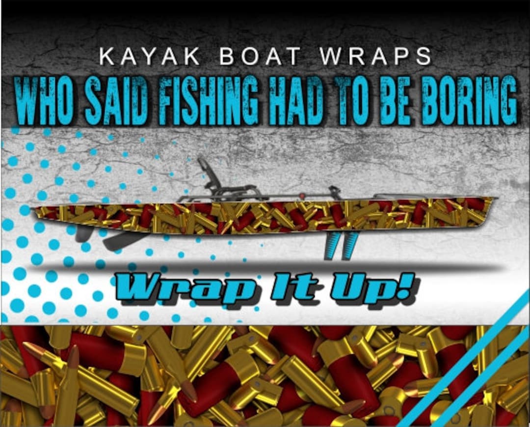Bullet Pile 2 Kayak Vinyl Wrap Kit Graphic Decal/sticker 12ft and 14ft ...