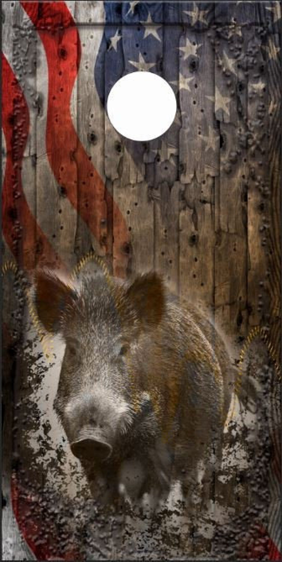 Ghost Hog Cornhole Wrap Bag Toss Decal Skin Sticker Wraps Laminated or ...