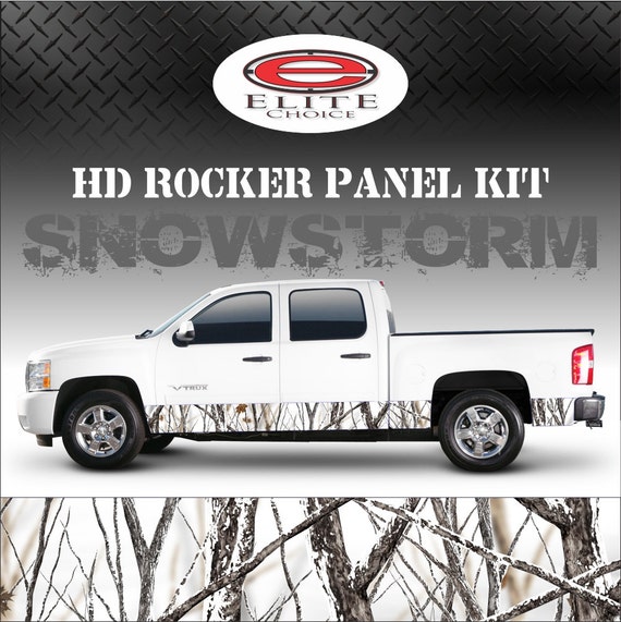 Snowstorm Camo Rocker Panel Graphic Decal Wrap Truck SUV | Etsy