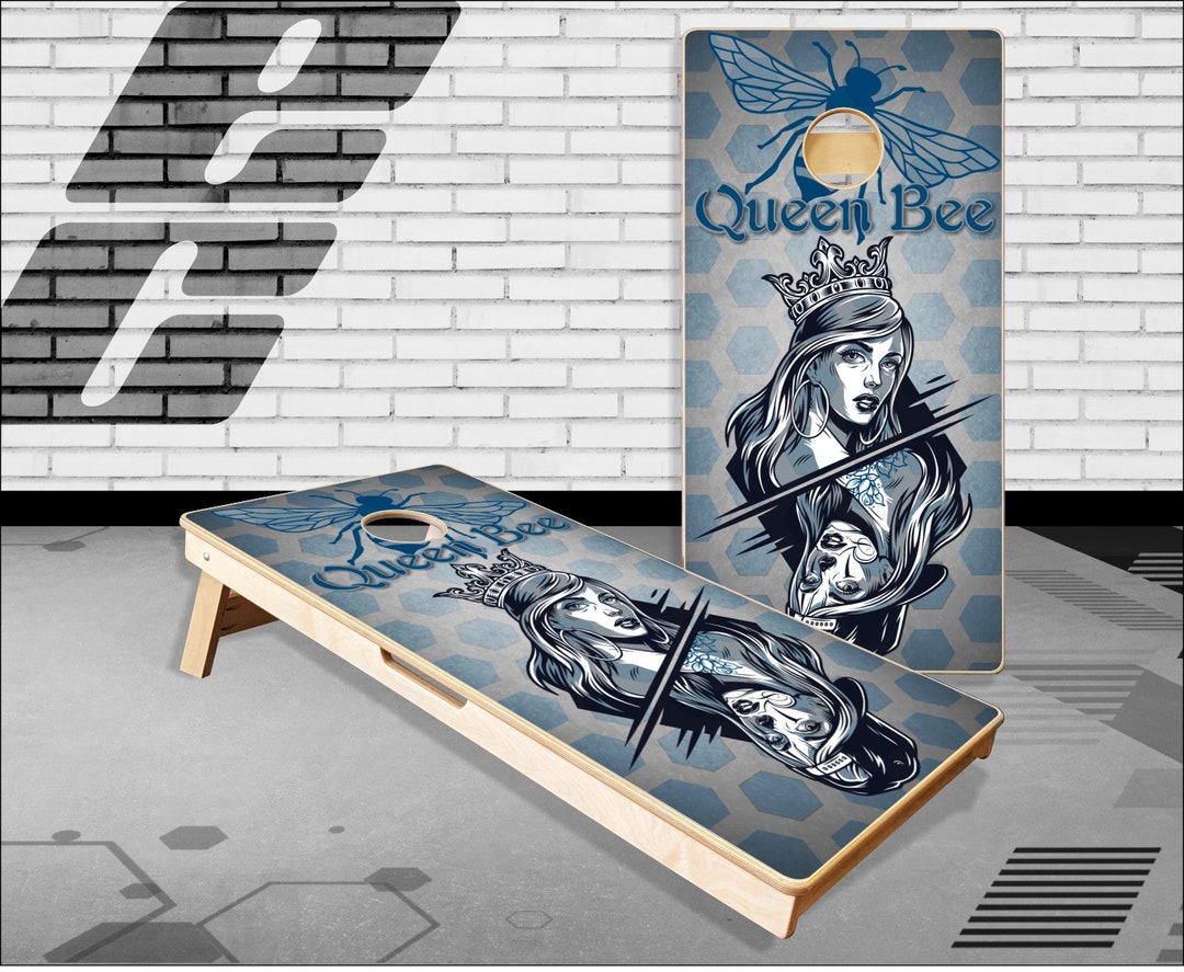 Queen Bee Cornhole Boards Bag Toss Game With Bags - Etsy