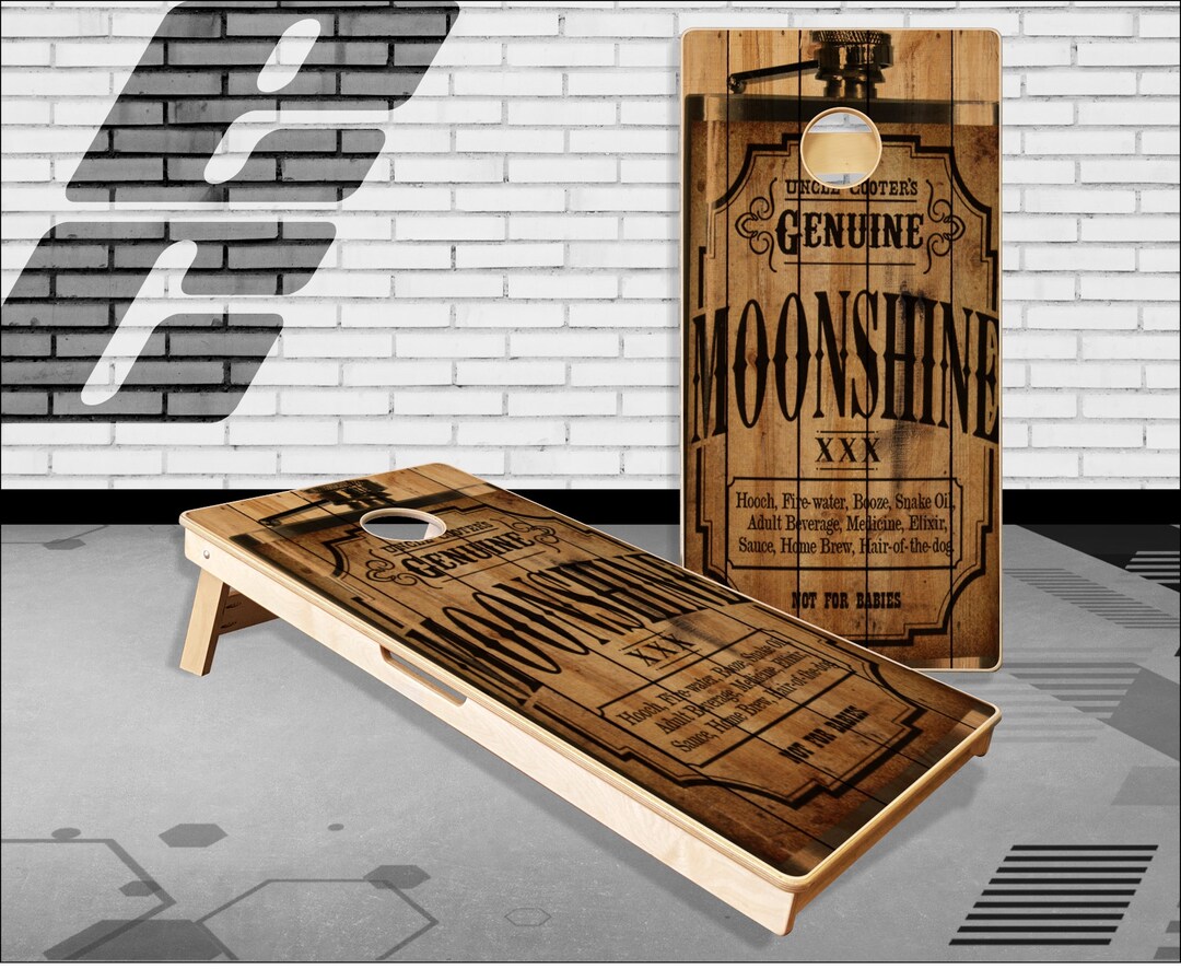 Moonshine Cornhole Boards Bag Toss Game With Bags - Etsy