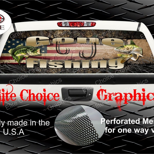 Fishing Decal for Truck Rear Window - Etsy
