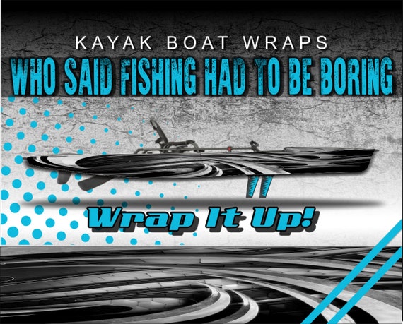 Blade Wrap Black Kayak Vinyl Wrap Kit Graphic Decal/sticker | Etsy