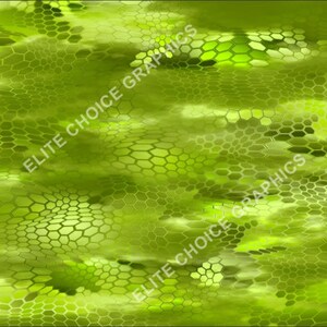 Chameleon Hex 3 Green 15"x52" or 24"x52" Truck/pattern Print Tree Real ...
