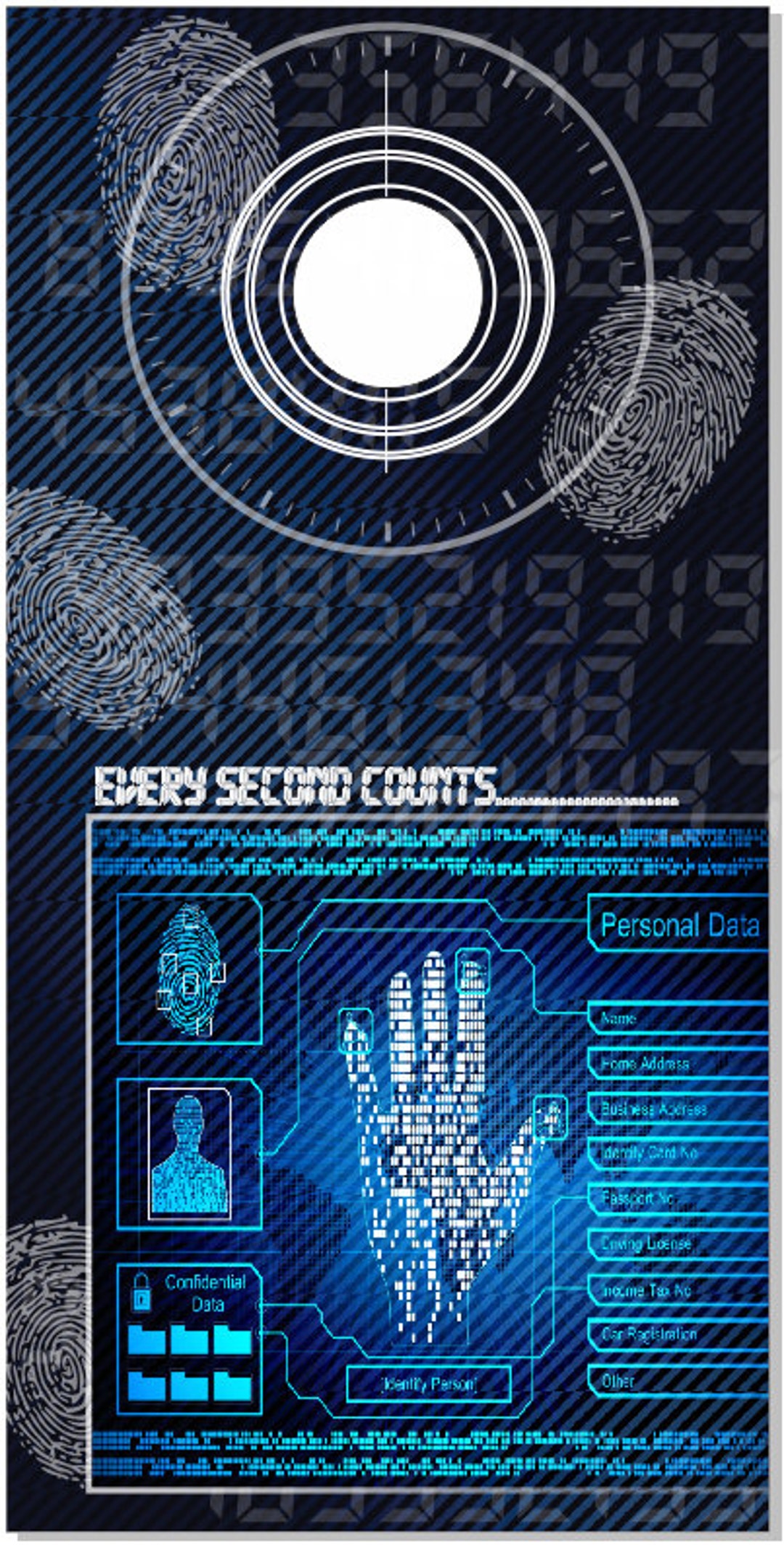 Police Every Second Counts Cornhole Wrap Bag Toss Decal Skin Sticker ...