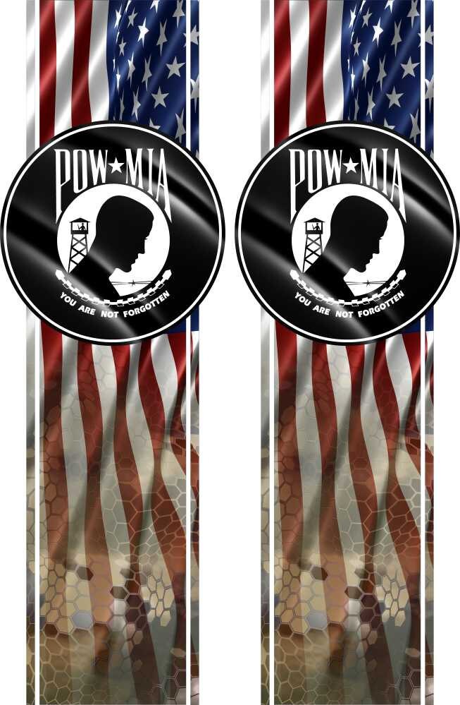 POW MIA American Flag Camo Truck Bed Band Race Stripes Decal Sticker ...