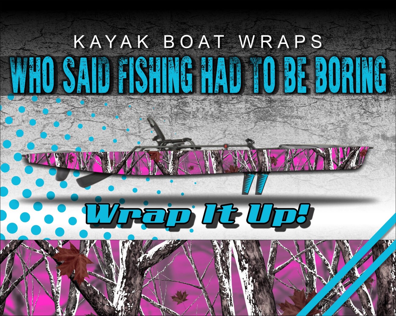 Toys & Games Purple Snow Tree Camo Kayak Vinyl Wrap Kit Graphic ...