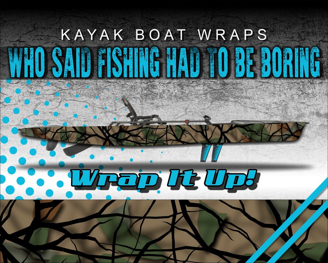 Savage Green Kayak Vinyl Wrap Kit Graphic Decal/sticker 12ft and 14ft ...