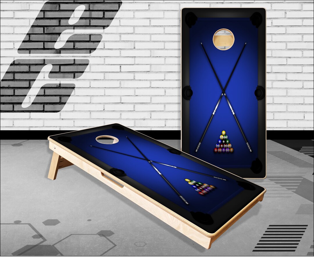 Pool Billiards Table Cornhole Boards Bag Toss Game With Bags - Etsy