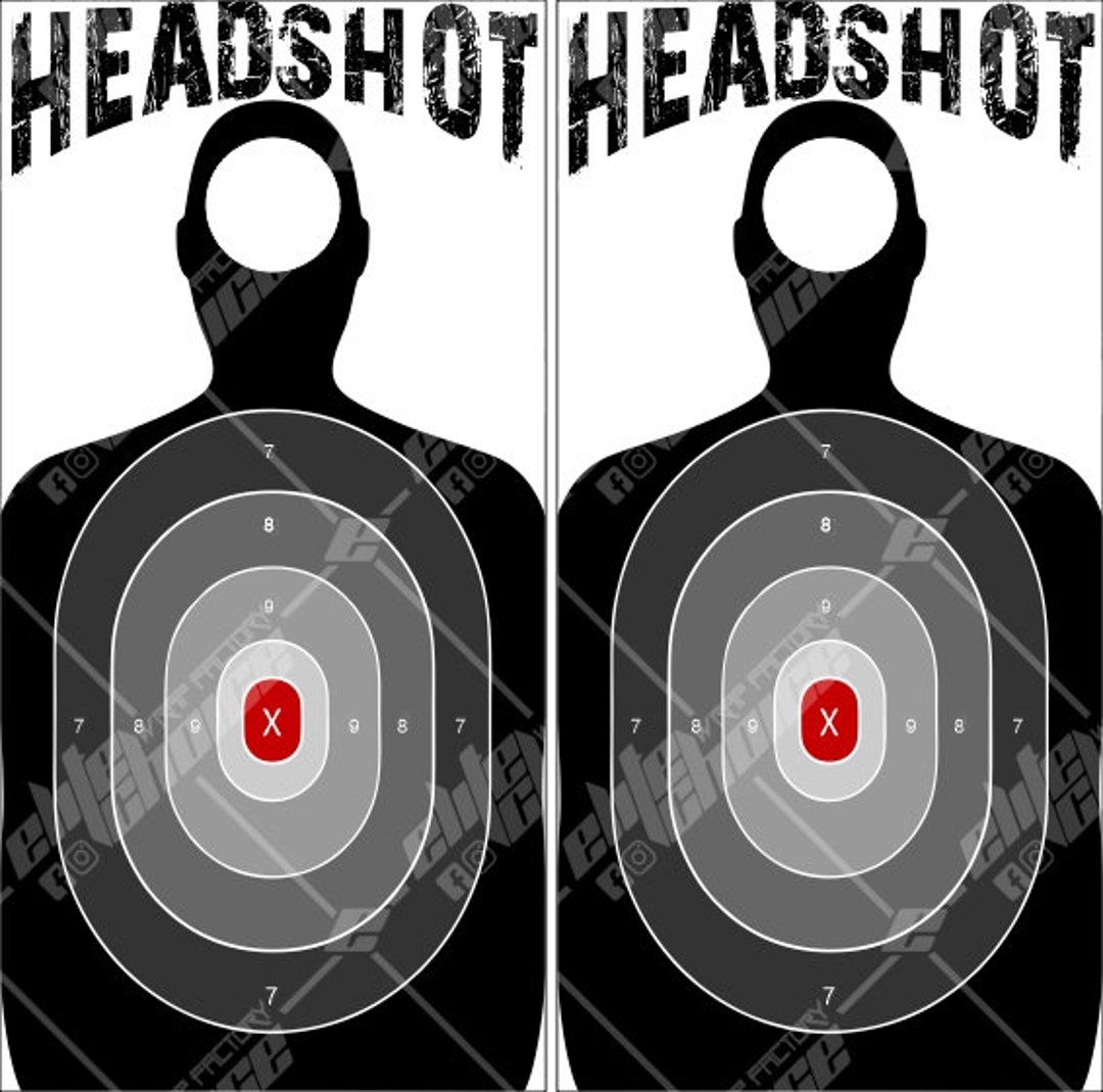 Headshot Target Cornhole Wrap Bag Toss Decal Skin Sticker Wraps ...