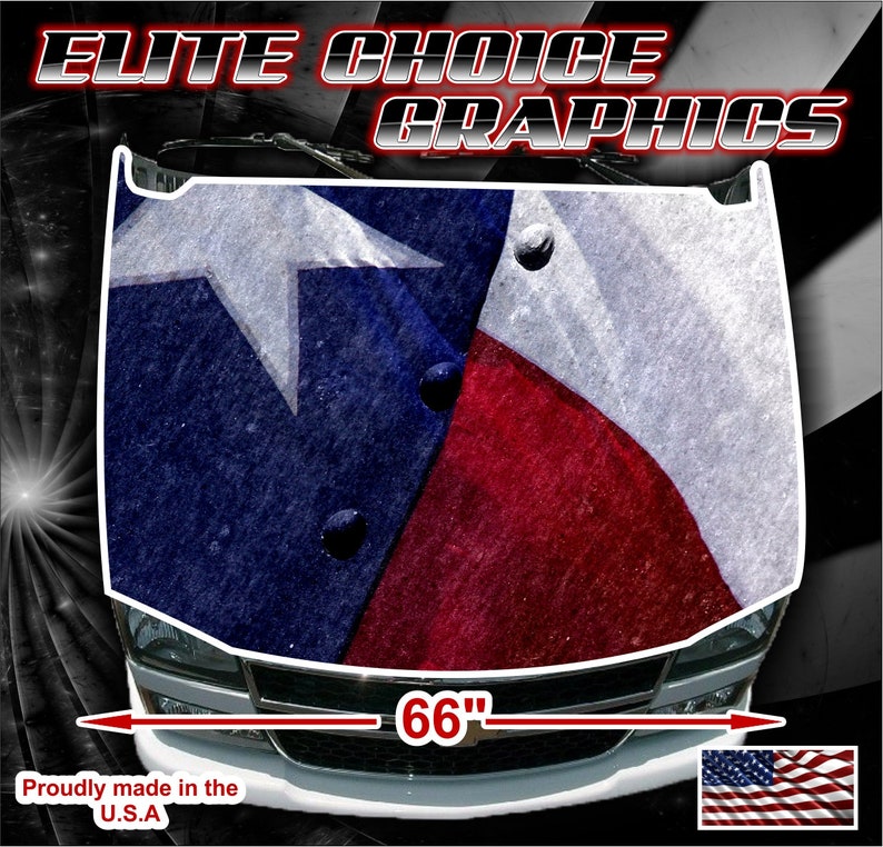 Texas Flag Rivets Vinyl Hood Wrap Bonnet Decal Sticker Graphic - Etsy