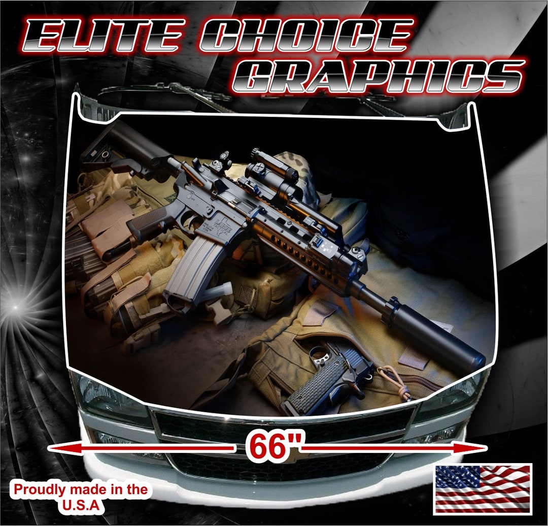 Gun Vinyl Hood Wrap Bonnet Decal Sticker Graphic Universal Fit - Etsy