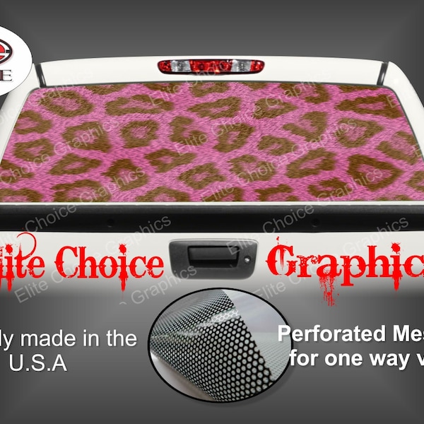 Leopard Print Rear Window Decal - Etsy
