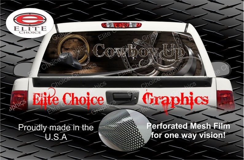 Cowboy Horse Western Rear Window Graphic Tint Decal Sticker | Etsy