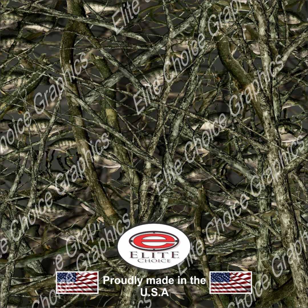 Crappie Fish 52"x6ft Wrap Vinyl Truck Camo Car SUV Tree Real Camouflage ...