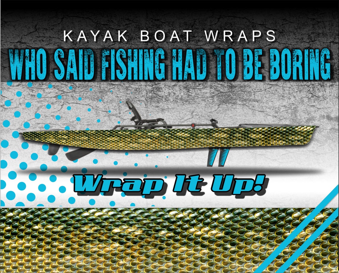 Pike Skin Kayak Vinyl Wrap Kit Graphic Decal/Sticker 12ft and | Etsy