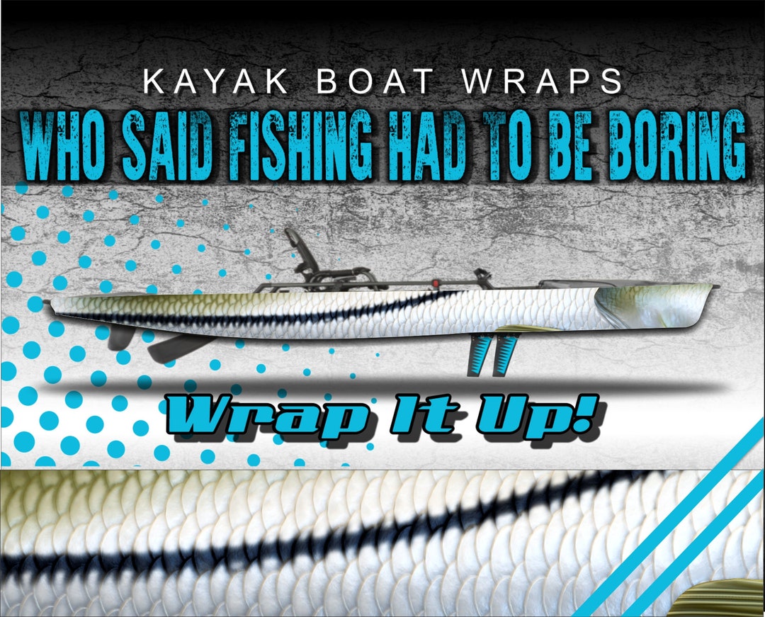 Snook Skin Kayak Vinyl Wrap Kit Graphic Decal/sticker 12ft and 14ft - Etsy