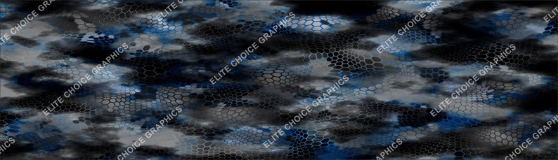 Chameleon Hex 2 Blue 15"x52" or 24"x52" Truck/pattern Print Tree Real ...
