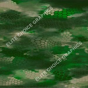 Chameleon Hex Green 15"x52" or 24"x52" Truck/pattern Print Tree Real ...