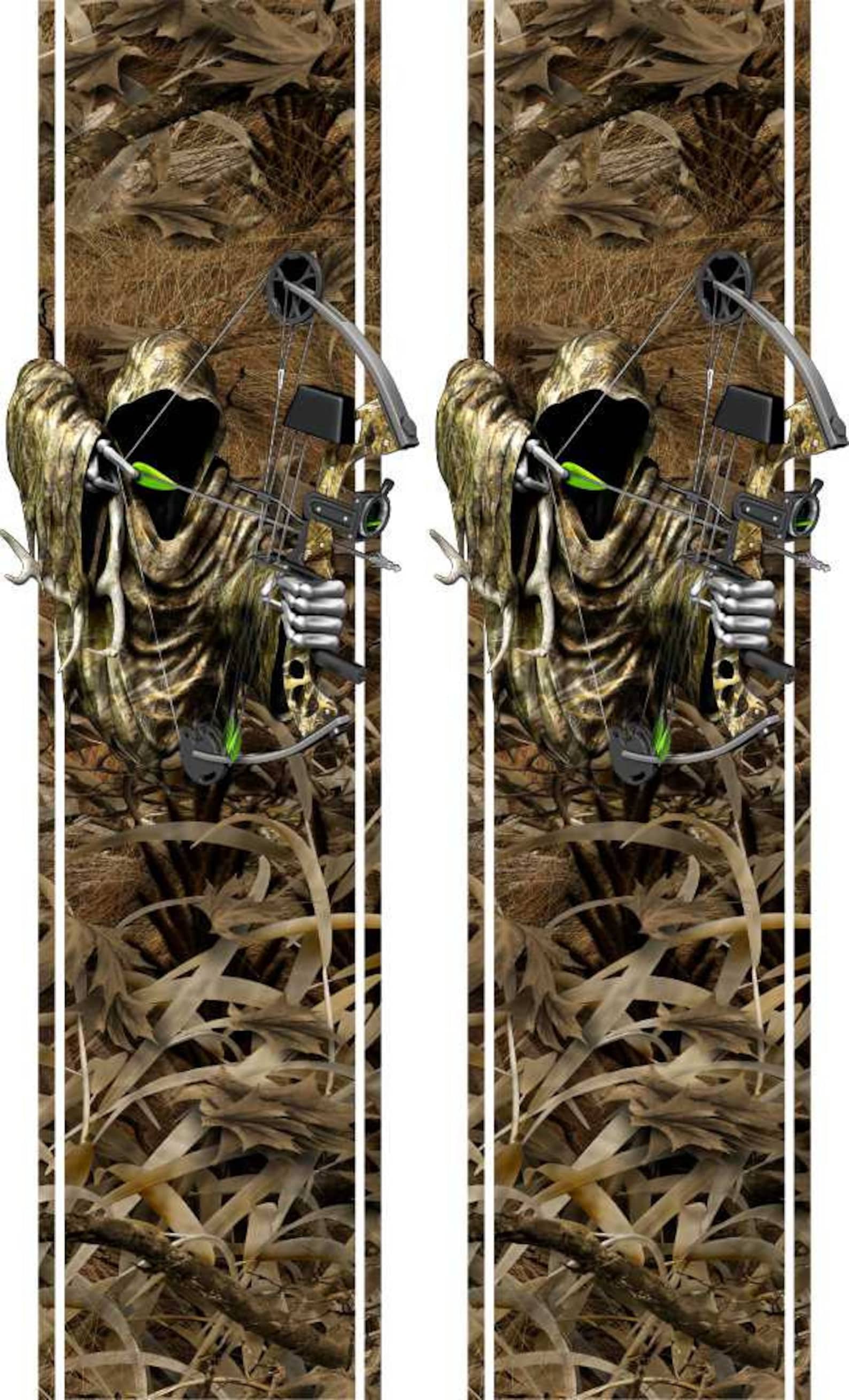 Deer Buck Reaper Grass Camo Truck Bed Band Race Stripes Decal Sticker ...