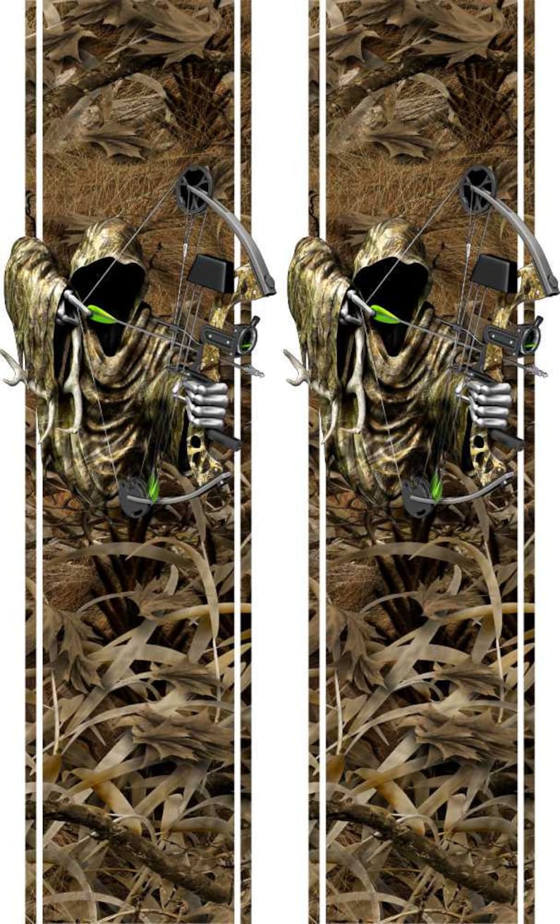 Deer Buck Reaper Grass Camo Truck Bed Band Race Stripes Decal Sticker ...
