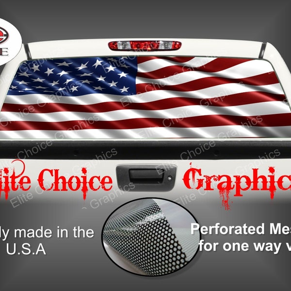American Flag Window Tint See Through - Etsy