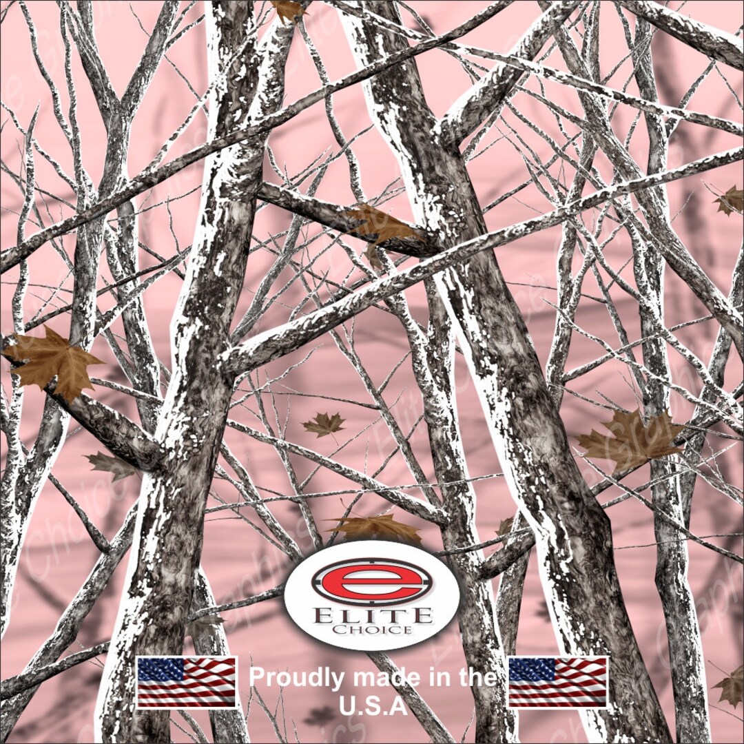 Snowstorm Pink 15"x52" or 24"x52" Truck/pattern Print Tree Real ...