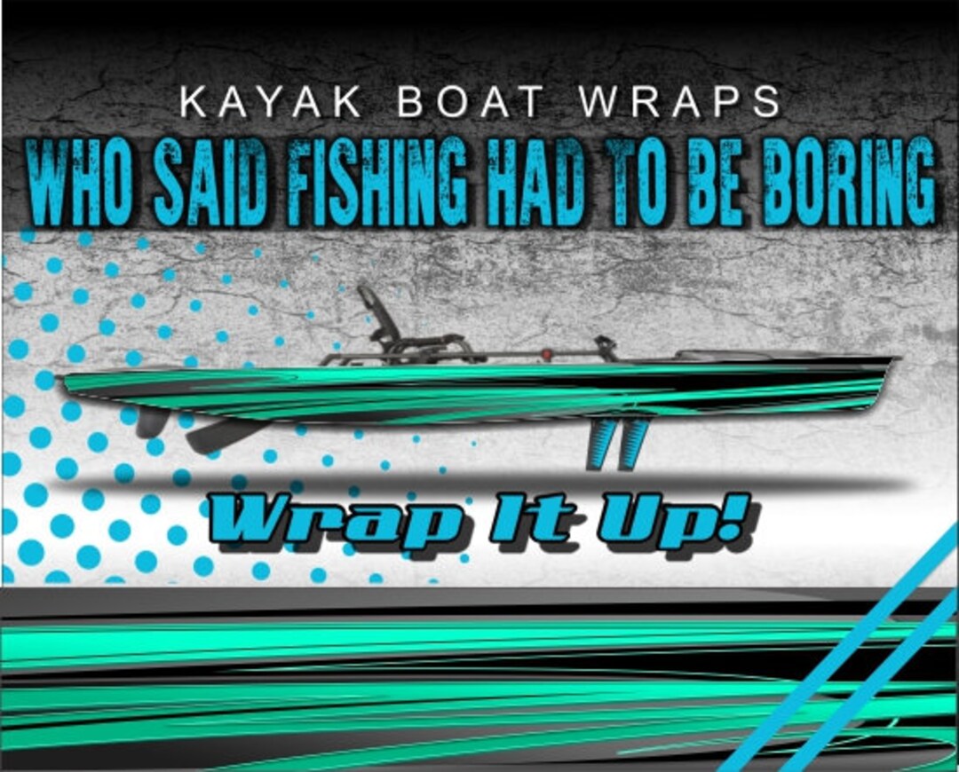 Torque Aqua Kayak Vinyl Wrap Kit Graphic Decal/sticker 12ft and 14ft - Etsy