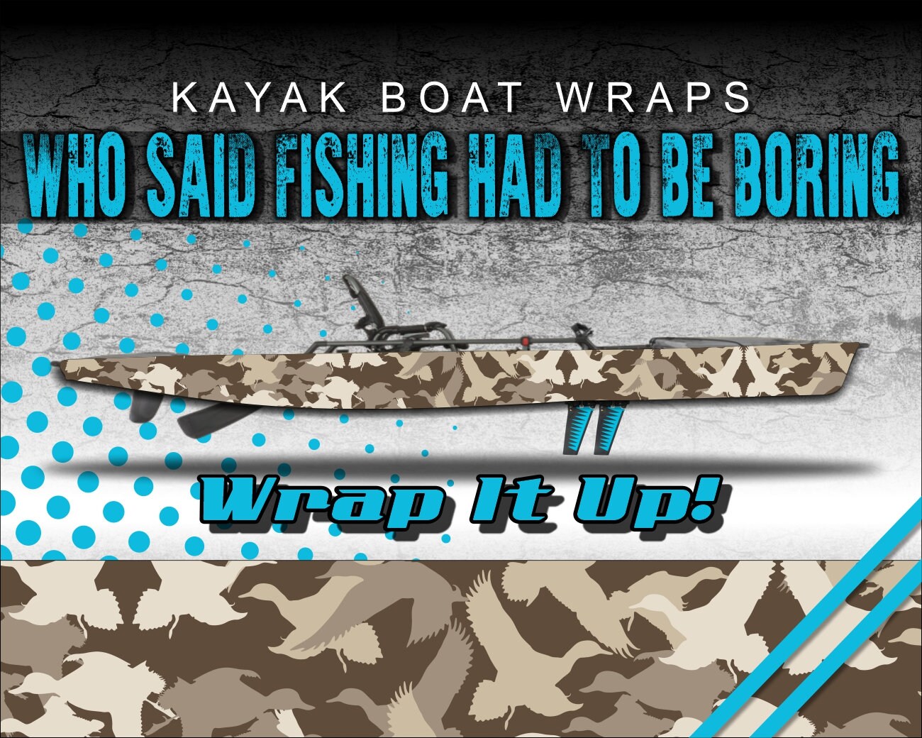 Duck Hunting Silhouette Kayak Vinyl Wrap Kit Graphic | Etsy