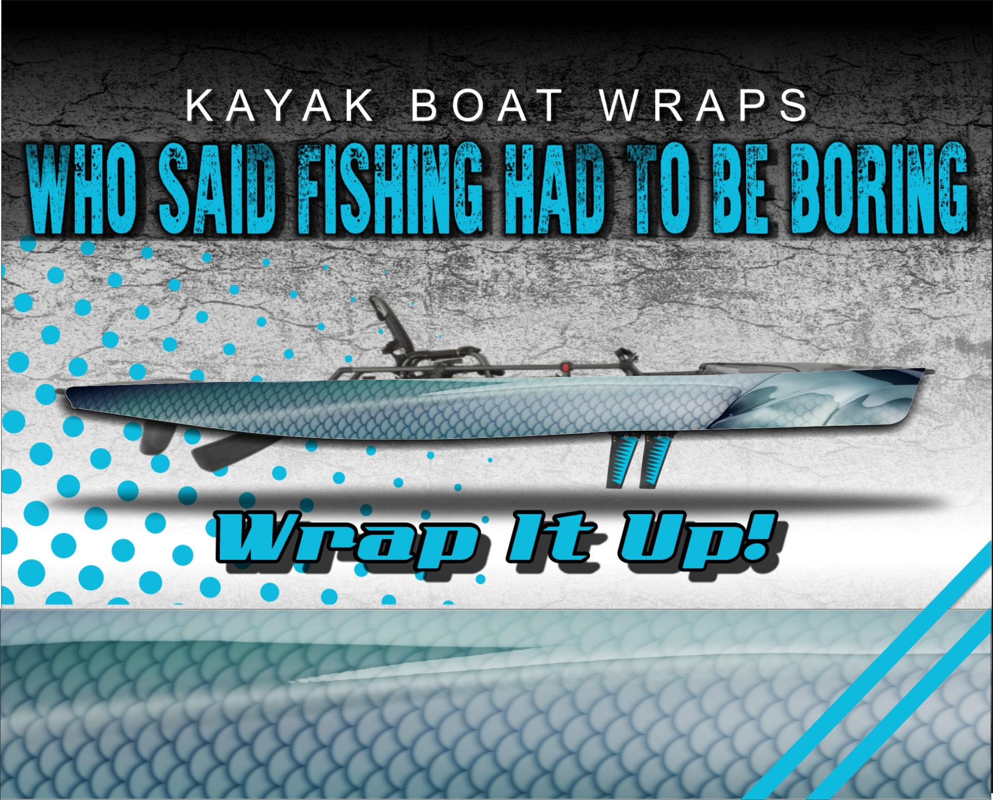 Toys & Games Bluefish Skin Kayak Vinyl Wrap Kit Graphic DecalSticker ...