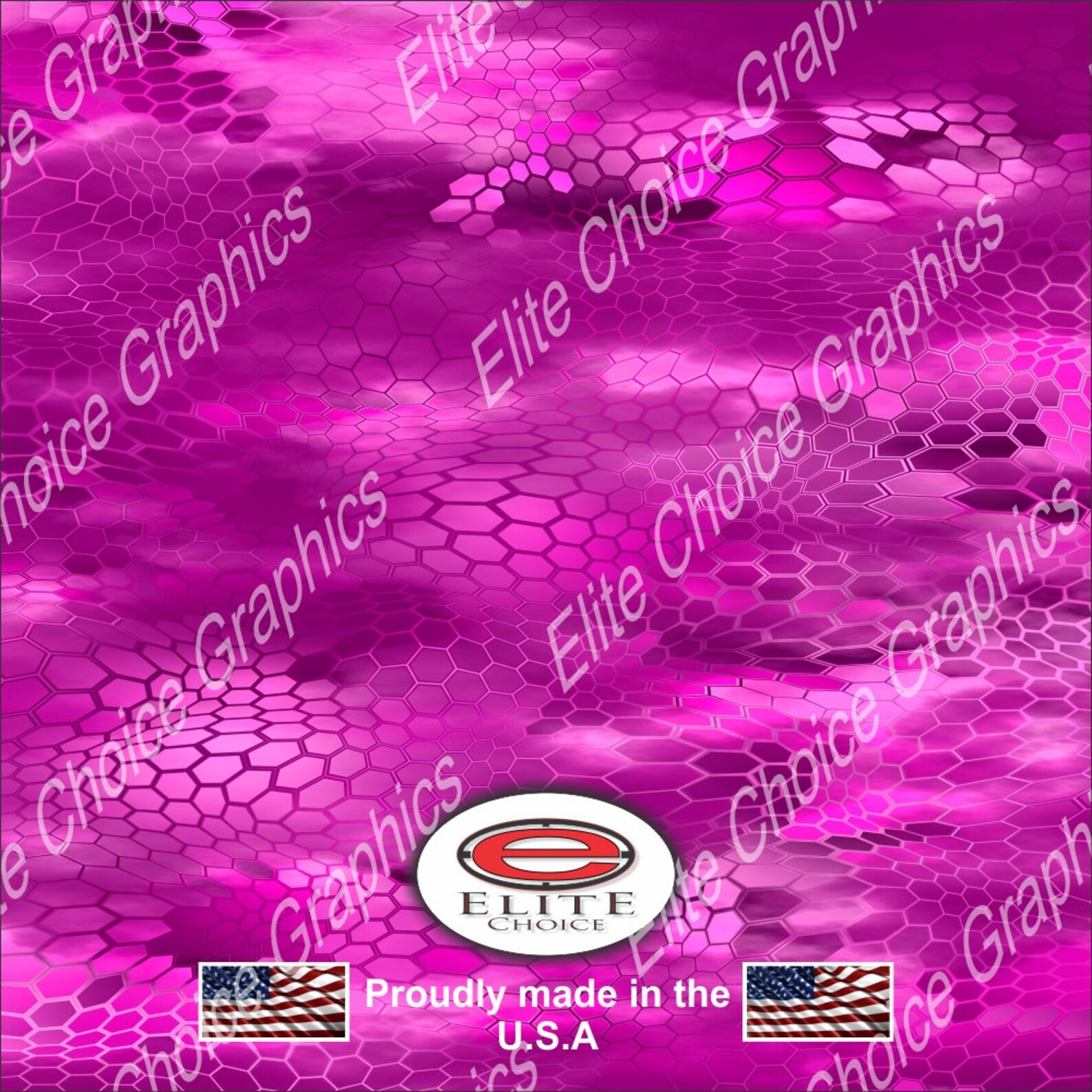 Chameleon Hex 3 Pink 52"x6ft Wrap Vinyl Truck Camo Car SUV Tree Real ...