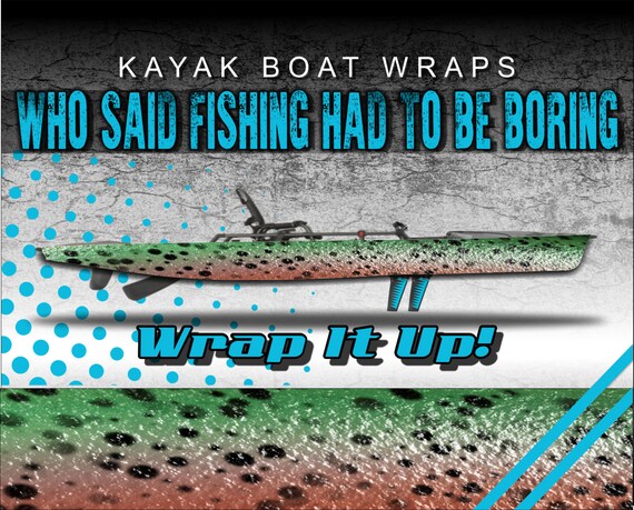Trout Skin Kayak Vinyl Wrap Kit Graphic Decal/sticker 12ft and | Etsy