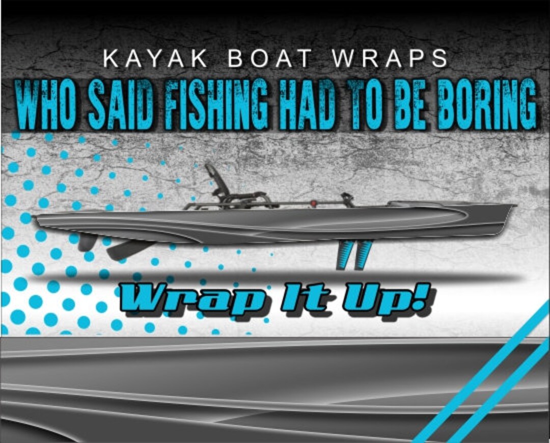 Subtle Flow Kayak Vinyl Wrap Kit Graphic Decal/sticker 12ft and 14ft - Etsy