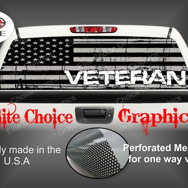 Veteran Rear Window Decal - Etsy