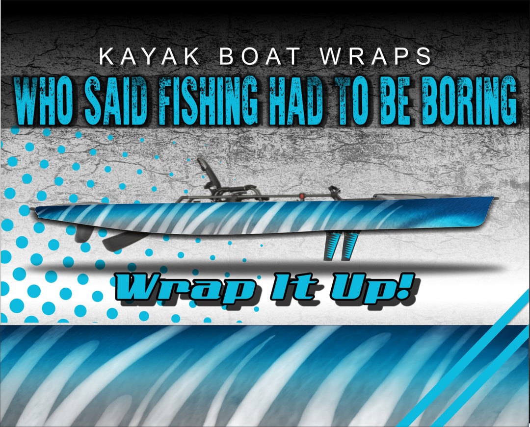 Wahoo Skin Kayak Vinyl Wrap Kit Graphic Decal/sticker 12ft and 14ft - Etsy