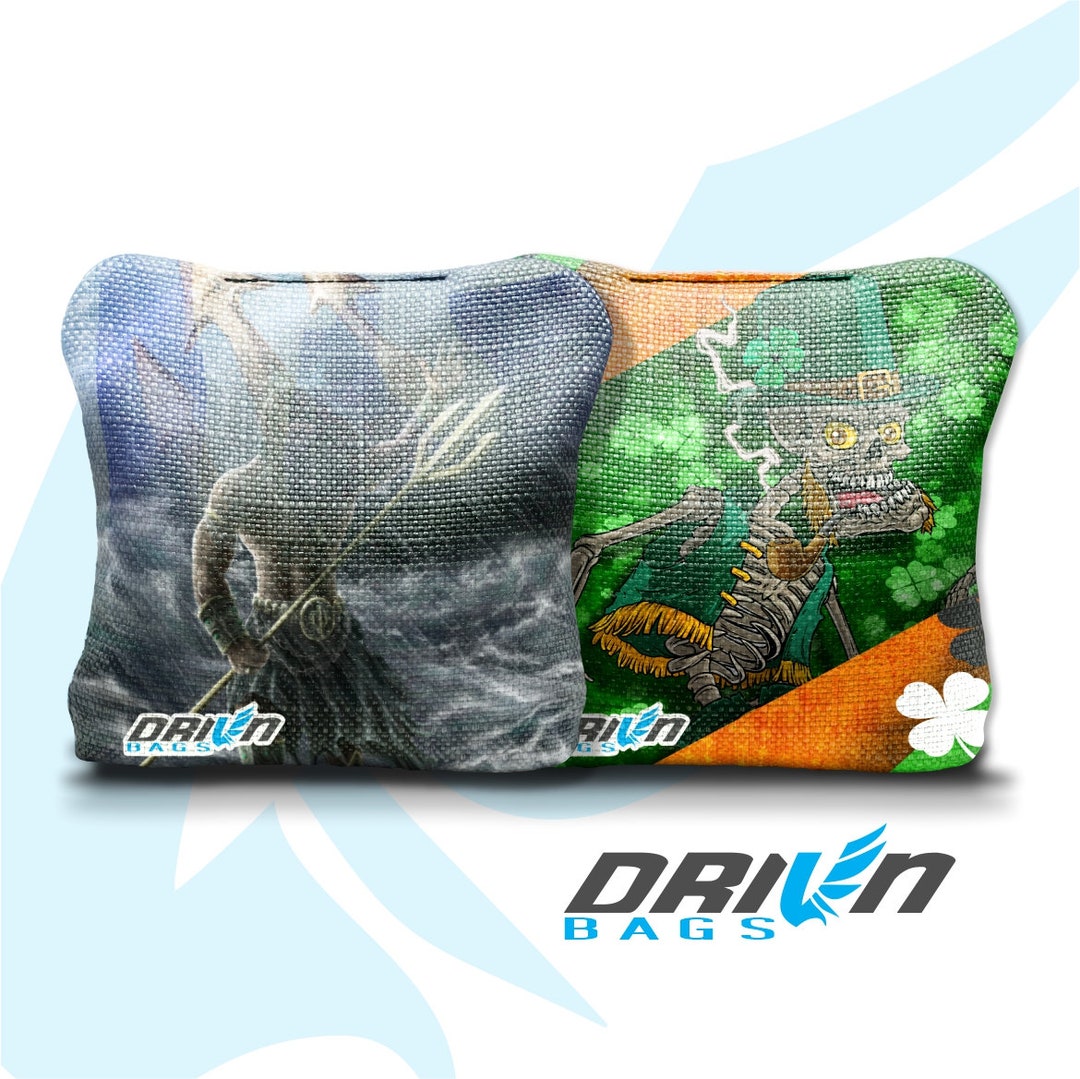 Poseidon Evil Irish "stick & Slick" Cornhole Bags - Tournament Style ...