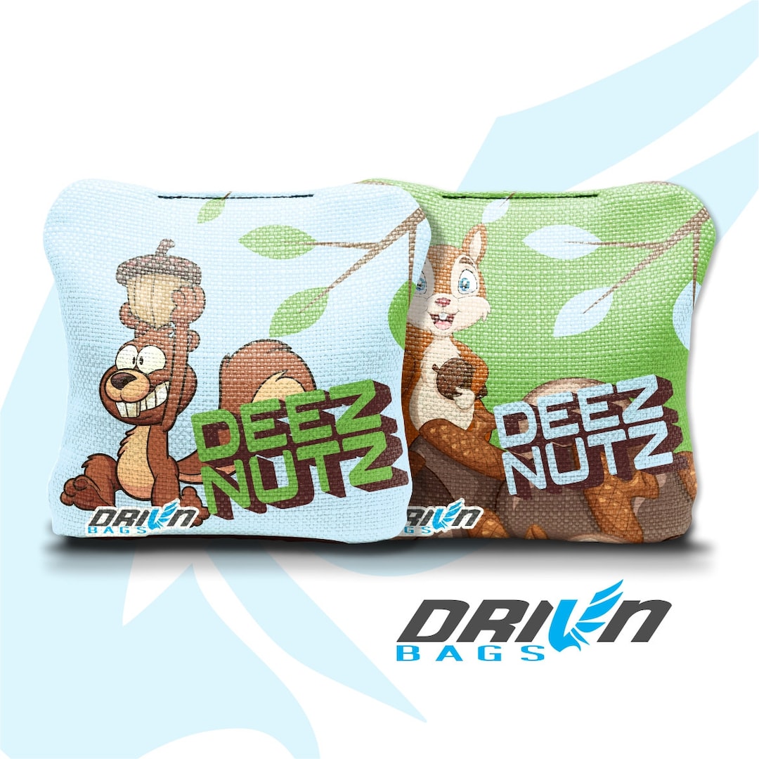 Deez Nuts Squirrel "stick & Slick" Cornhole Bags - Tournament Style ...