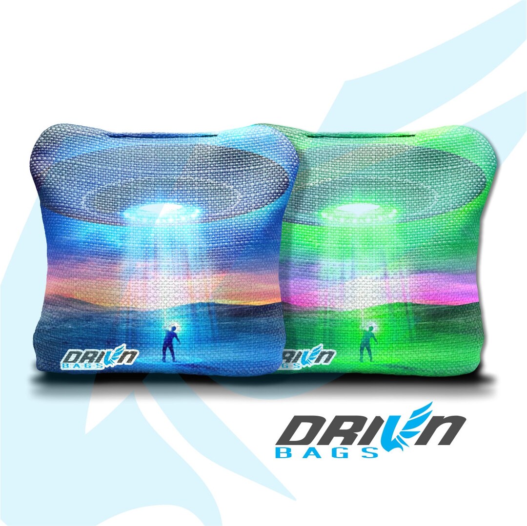 Aliens UFO "stick & Slick" Cornhole Bags - Tournament Style, Resin ...
