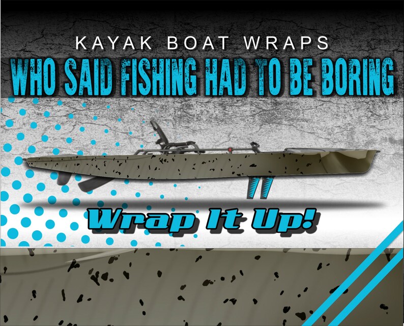 Catfish Skin Kayak Vinyl Wrap Kit Graphic Decal/sticker 12ft - Etsy